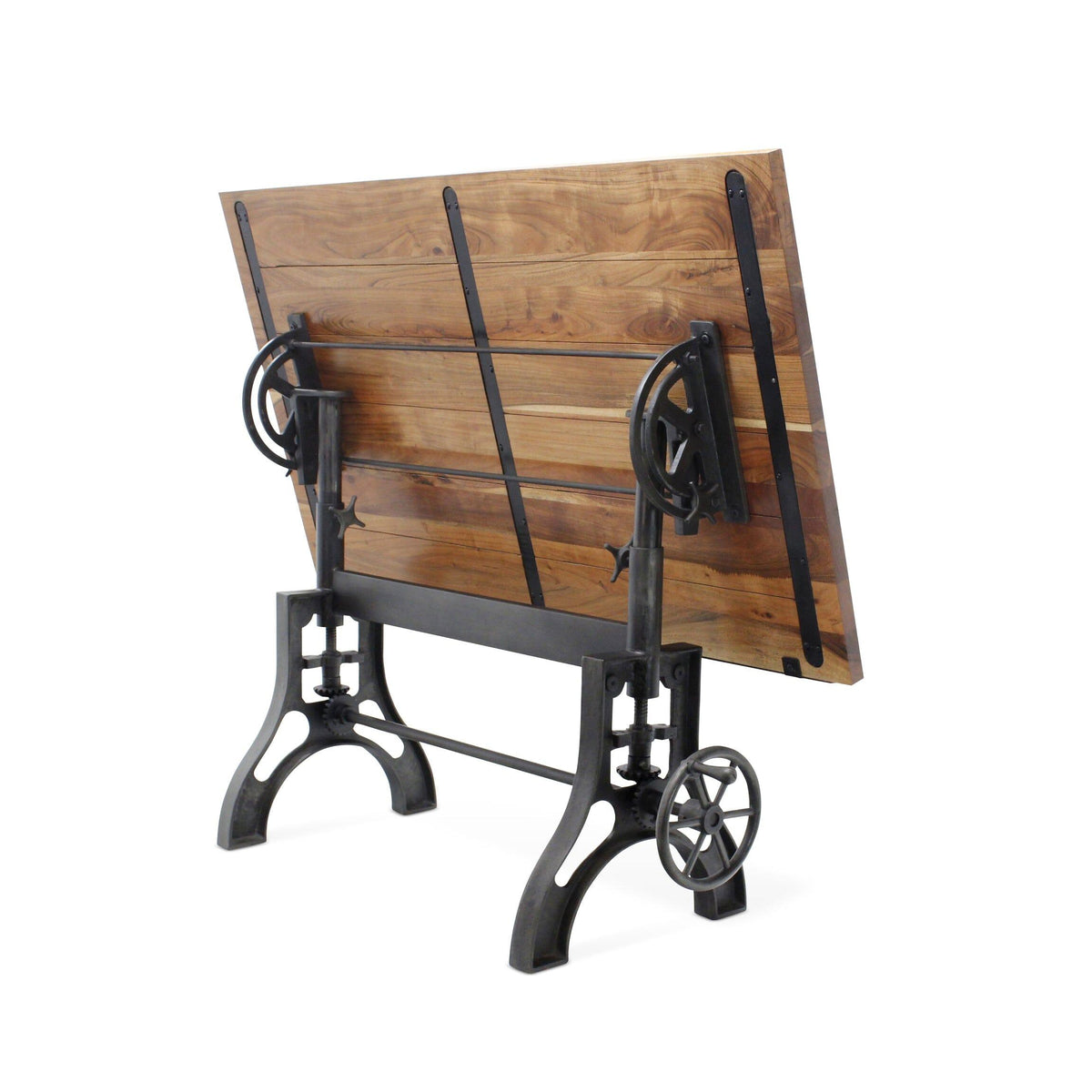 KNOX Industrial Drafting Writing Table Adjustable Height Steel Base ...