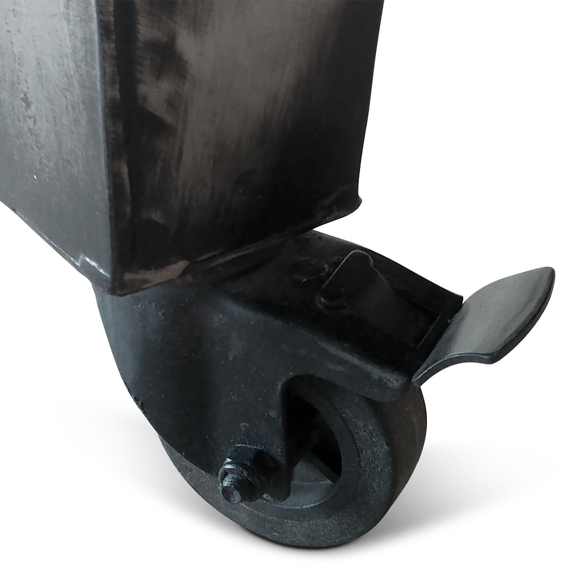 Crescent Industrial Dining Table Base - Adjustable Height - Casters ...