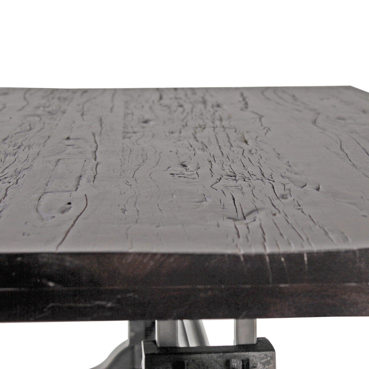 Frederick Adjustable Height Dining Table Desk - Cast Iron - Rustic ...