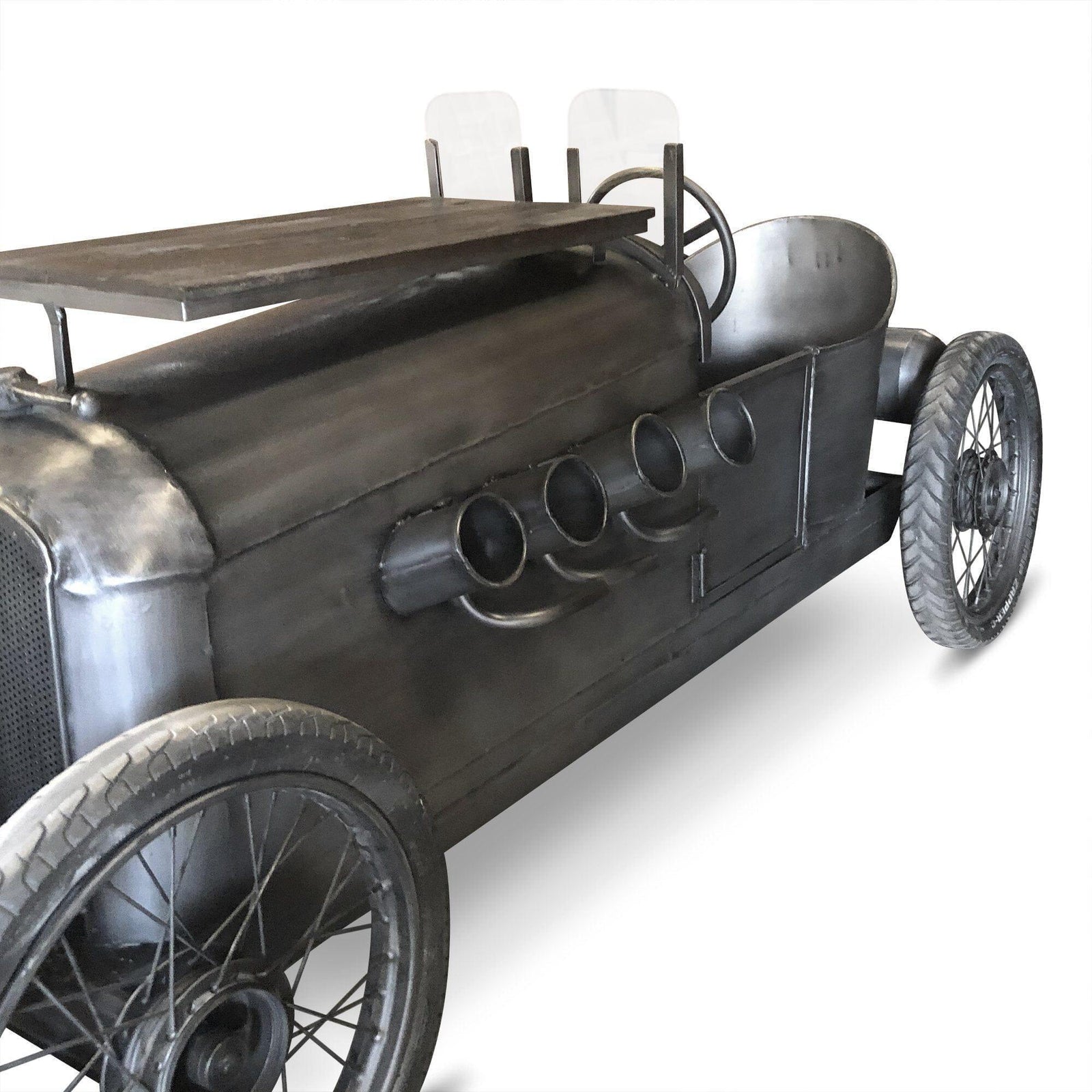 Full-size Antique Race Car Bar Cart Table - Classic Grand Prix Racer ...