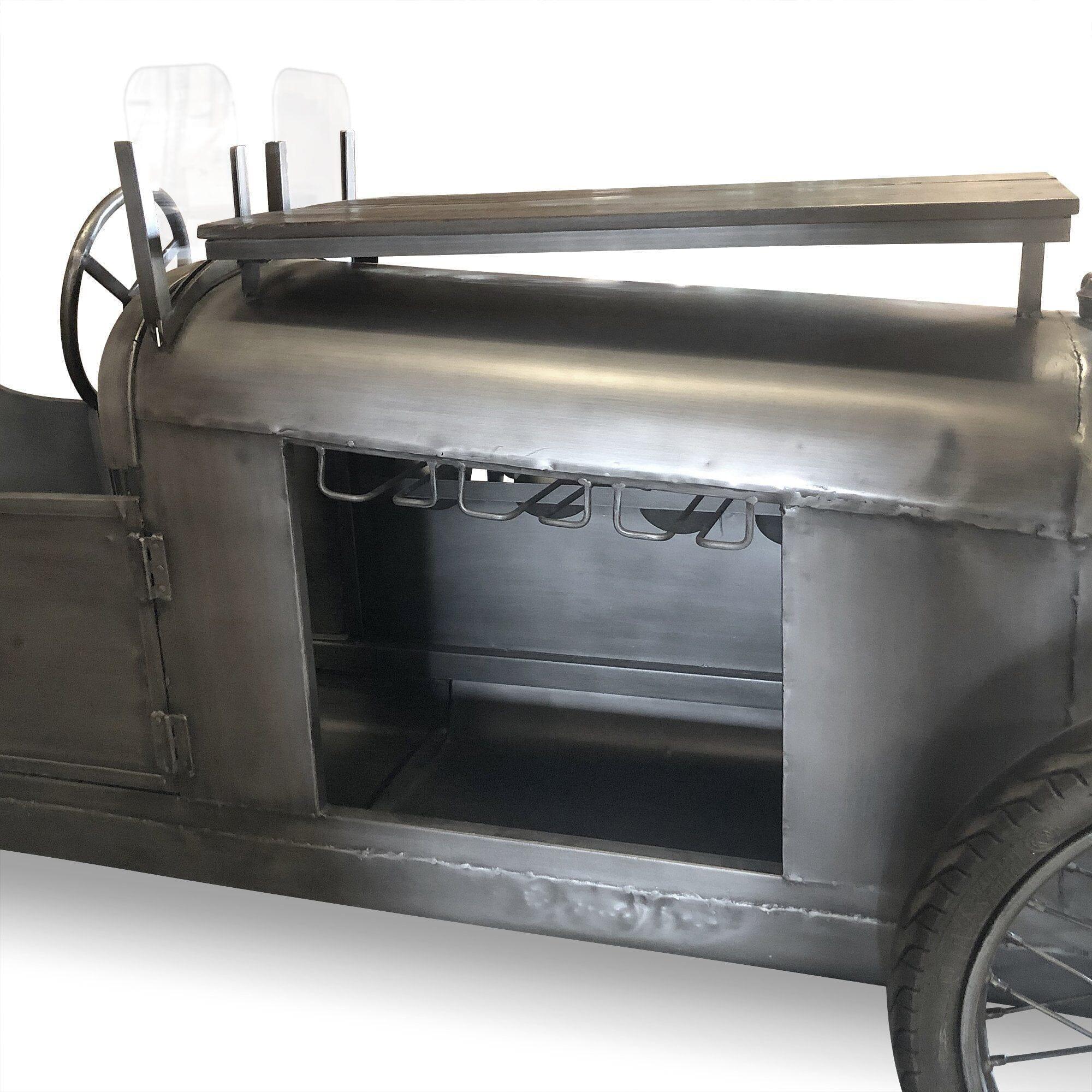 Full-size Antique Race Car Bar Cart Table - Classic Grand Prix Racer ...