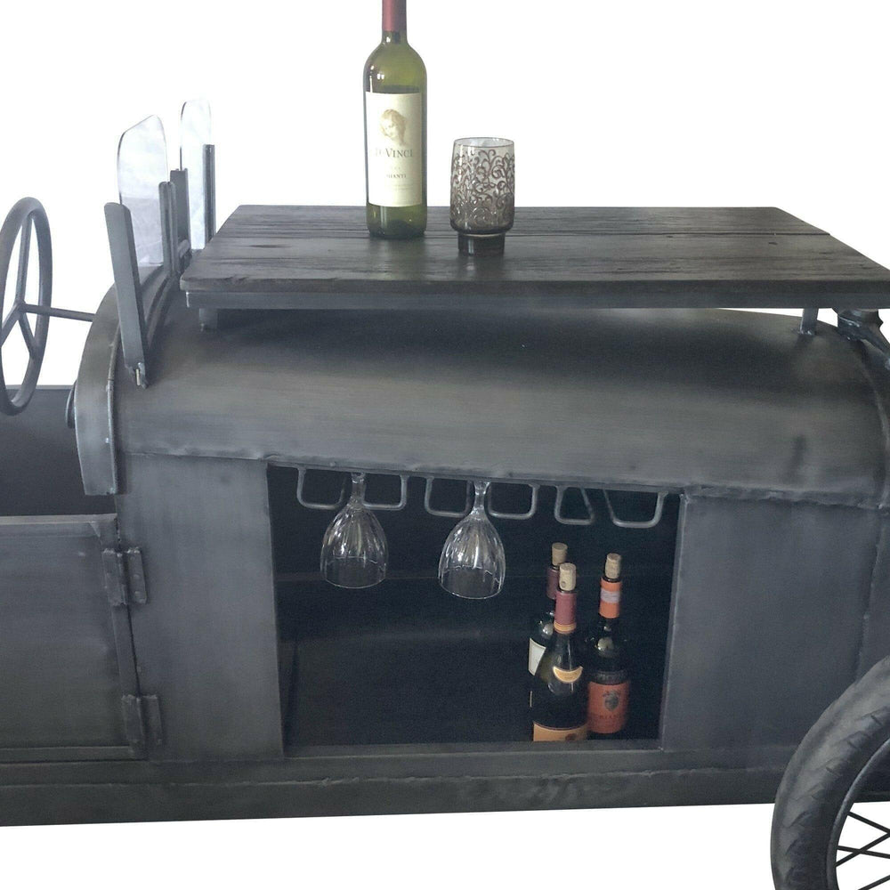 Full-size Antique Race Car Bar Cart Table - Classic Grand Prix Racer ...