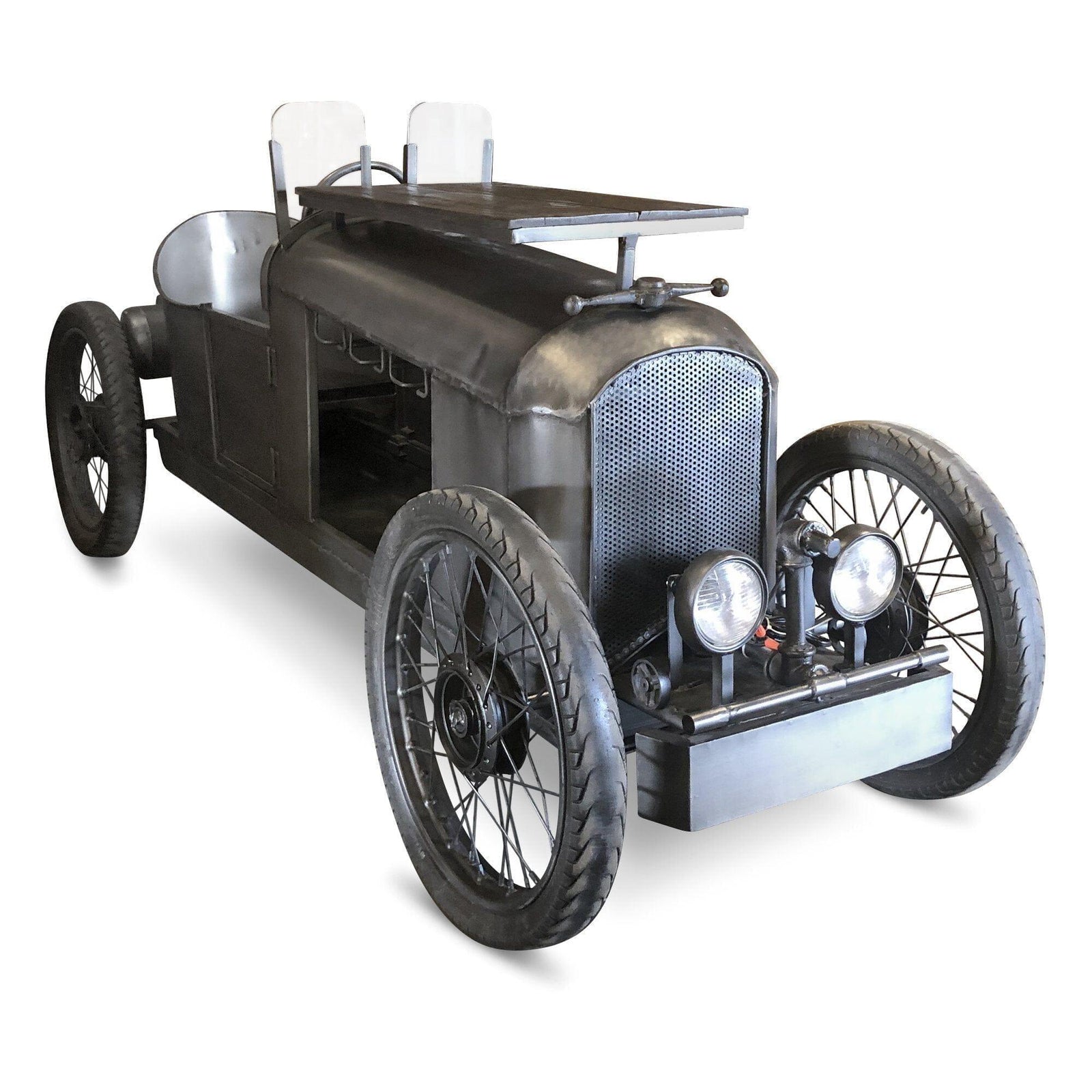 Full-size Antique Race Car Bar Cart Table - Classic Grand Prix Racer ...