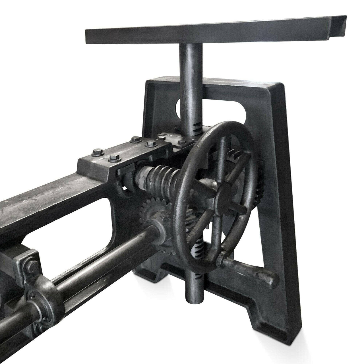 Industrial Cast Iron Crank Base | Rustic Deco