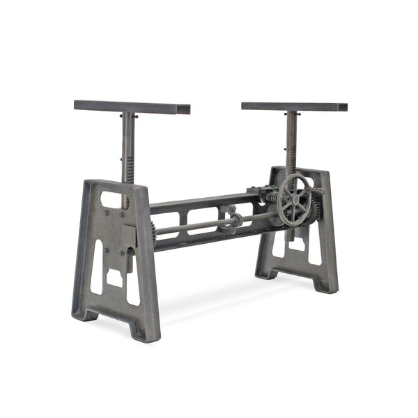 Industrial Writing Table Desk Base - Adjustable Height Sit Stand ...