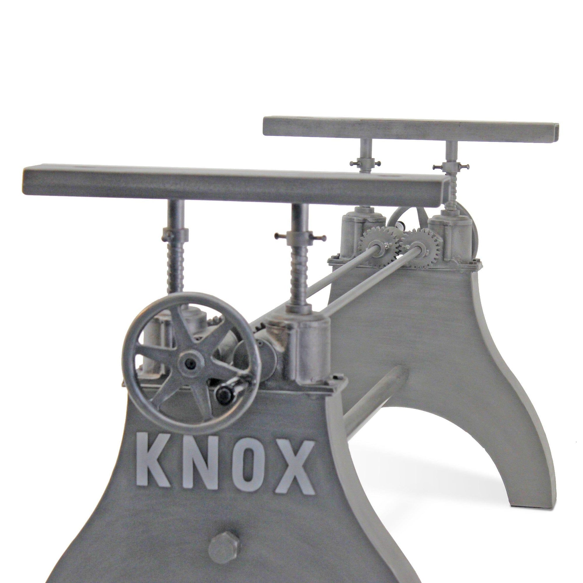 Knox Industrial Crank Dining Table Base | Rustic Deco
