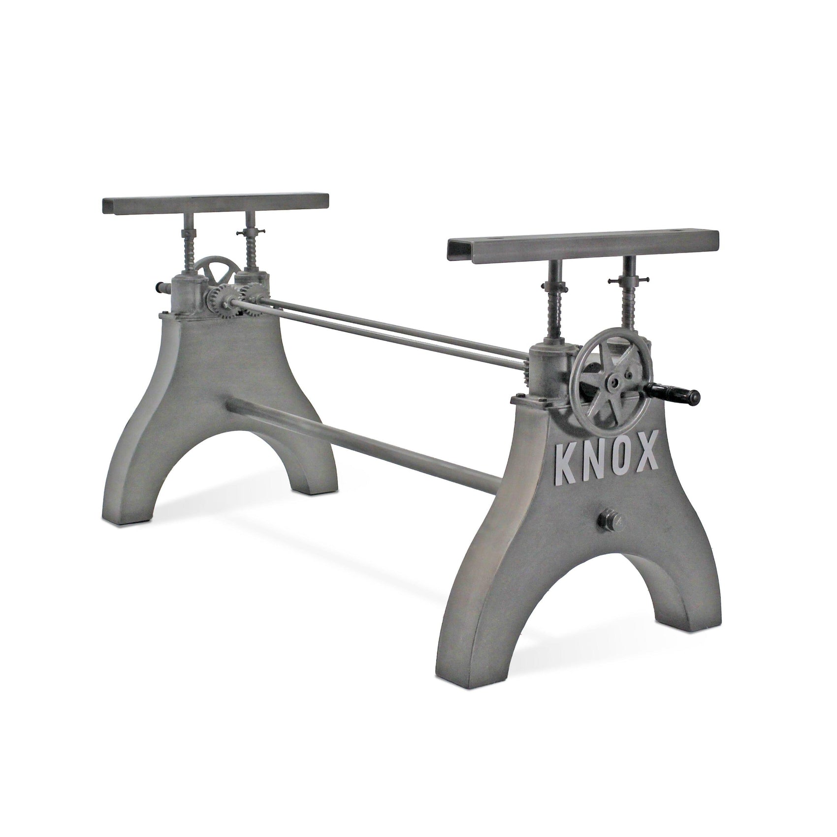 Knox Industrial Crank Dining Table Base | Rustic Deco