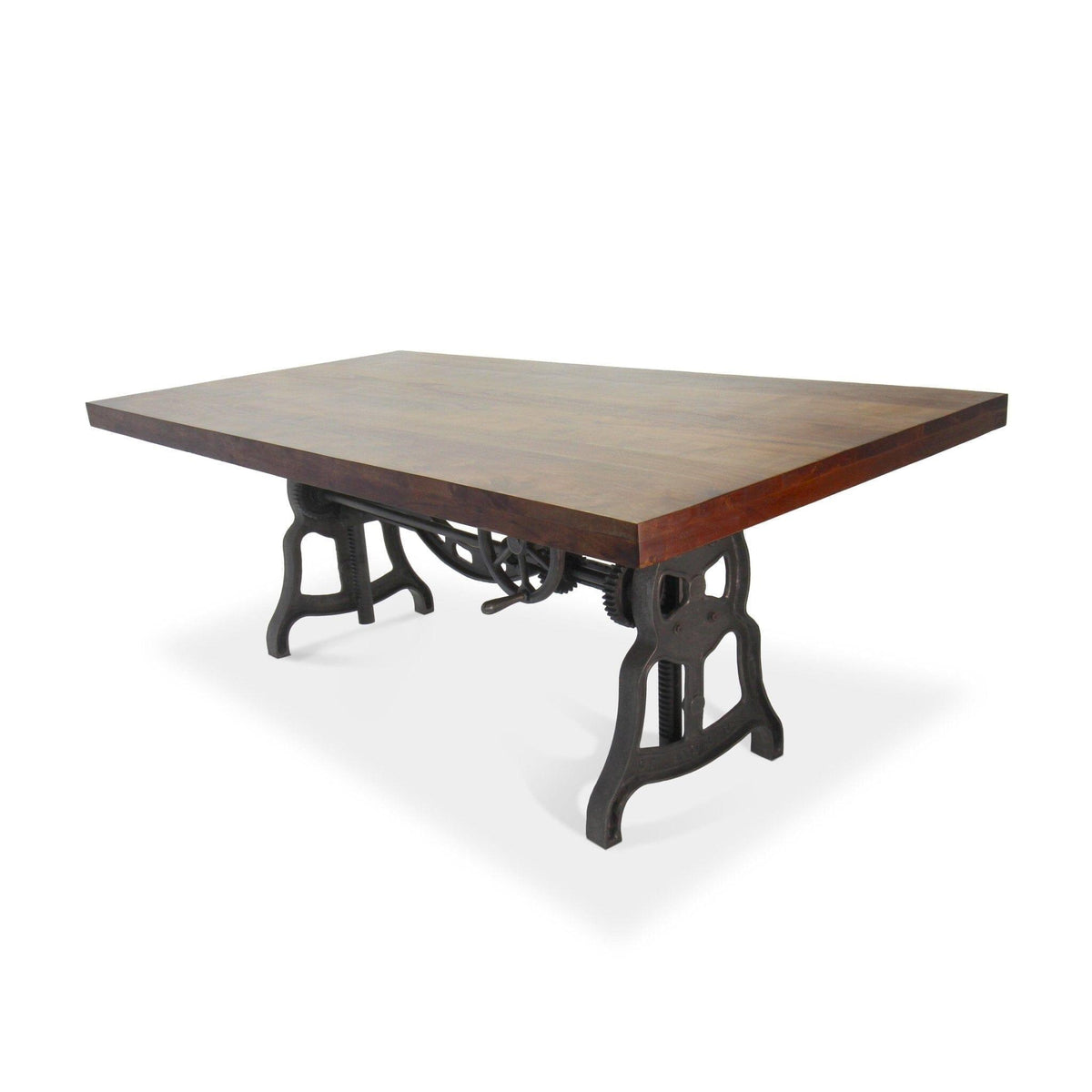 Shoemaker Dining Table - Adjustable Height Iron Base - Walnut Top ...